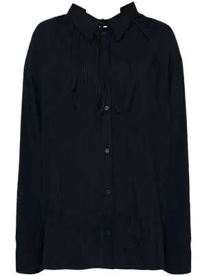 Pushbutton Long Sleeve Shirts For Women