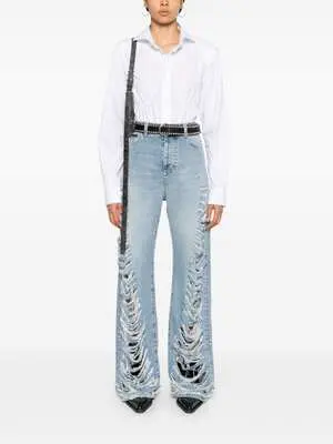 Philipp Plein Ripped Trousers