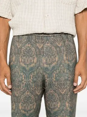 PIERRE-LOUIS MASCIA Graphic-print Trousers