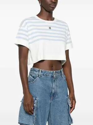 Givenchy 4g Striped Cropped T-shirt