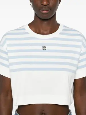 Givenchy 4g Striped Cropped T-shirt