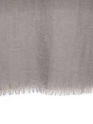Botto Giuseppe Frayed-edge Scarf - Grey