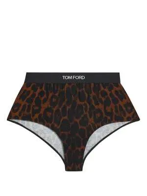 TOM FORD Logo-print Briefs - Black