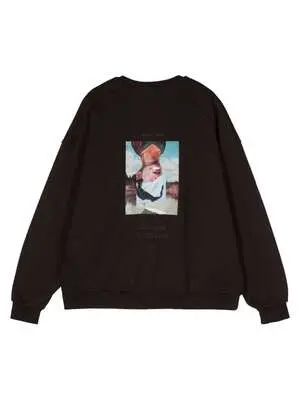 JUUN.J X Charles Wilkin "the Never Are Meant To Be" Graphic Sweatshirt - Brown