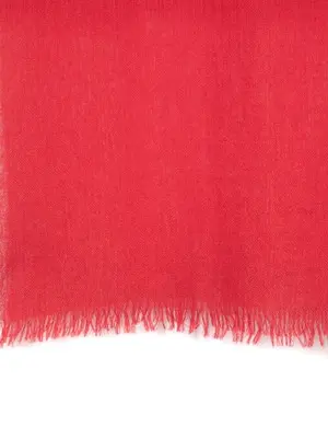 Botto Giuseppe Frayed-edge Scarf - Red