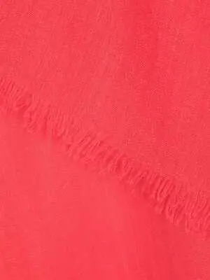 Botto Giuseppe Frayed-edge Scarf - Red