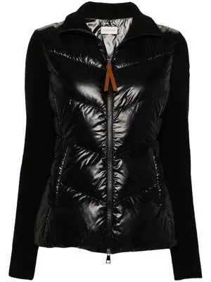 Moncler Padded Zip-up Cardigan - Black