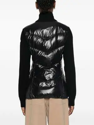 Moncler Padded Zip-up Cardigan - Black