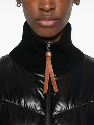 Moncler Padded Zip-up Cardigan - Black