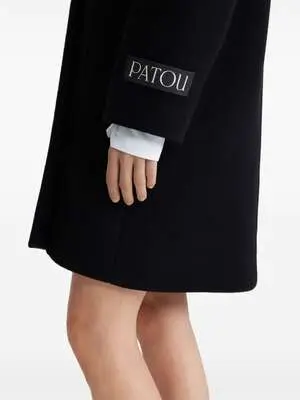 PATOU Double-breasted Coat - Black