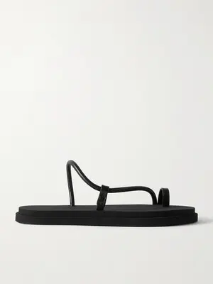 EMME PARSONS Bari Pool Leather Sandals - Black