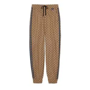 Gucci X Adidas Gg Canvas Pant - Beige/ebony