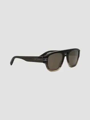 BVLGARI B. Zero1 53mm Pilot Sunglasses - Brown