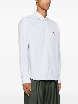 AMI Paris De Coeur Striped Shirt