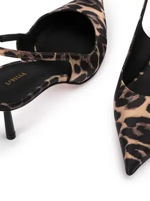 LE SILLA Bella 60mm Leopard-print Pumps