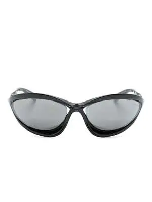 Prada Geometric-frame Sunglasses - Black