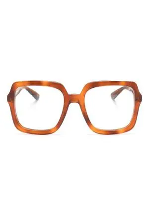 Gucci Tortoiseshell Square-frame Glasses