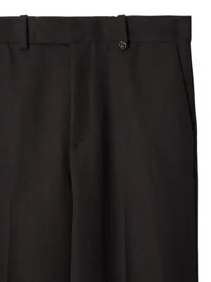 Burberry Wool Tailored Trousers - Brown