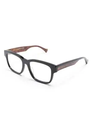 Gucci Polished Square-frame Glasses - Black