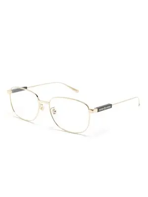 Gucci Logo-debossed Rectangle-frame Glasses