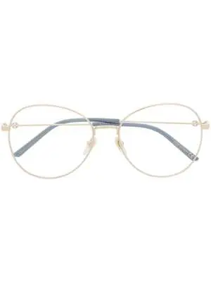 Gucci Round Frame Glasses - Gold