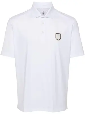 Brunello Cucinelli Logo-patch Polo Shirt