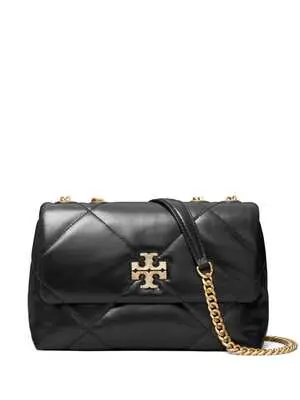 Tory Burch Kira Diamond-quilted Convertible Shoulder Bag - Black