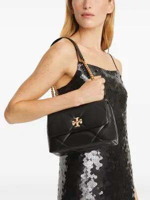 Tory Burch Kira Diamond-quilted Convertible Shoulder Bag - Black