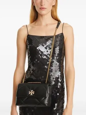 Tory Burch Kira Diamond-quilted Convertible Shoulder Bag - Black