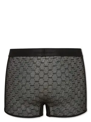 Dsquared2 Logo-jacquard Mesh Boxers - Black