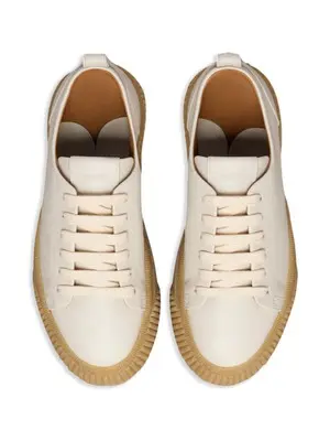 AMI Paris Lace-up Leather Sneakers