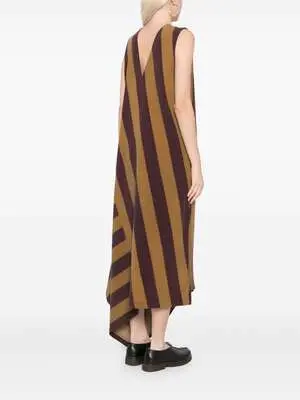 UMA WANG Striped Asymmetric Dress
