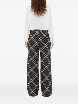 Burberry Check-pattern Trousers