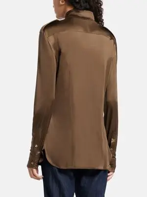 TOM FORD Shimmey Shirt - Brown