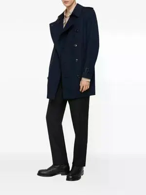 Burberry Kensington Heritage Trench Coat - Blue
