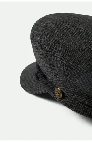 Brixton Fiddler Fisherman Cap - Grey Shadow Plaid