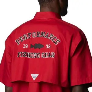 Columbia Arkansas Razorbacks Bonehead Button-up Shirt