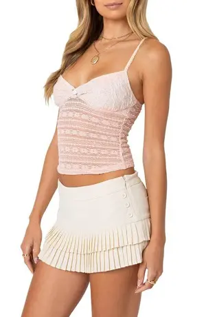 EDIKTED Tuesday Lace Crop Camisole