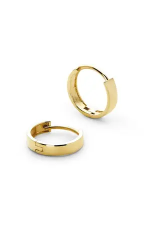 ANA LUISA 10k Recycled Solid Hoop Earrings - Gold