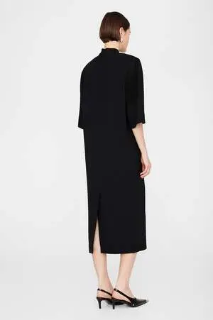 ANINE BING Viscose-crepe Midi Dress