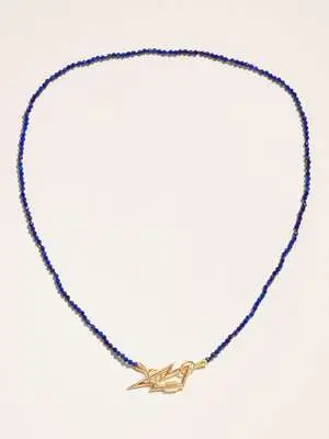 MARLA AARON Itty Bitty Strand 14-karat Lapis Lazuli Necklace