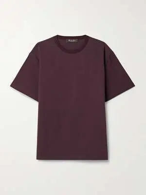 Loro Piana Neo Cotton-jersey T-shirt - Burgundy