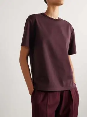 Loro Piana Neo Cotton-jersey T-shirt - Burgundy