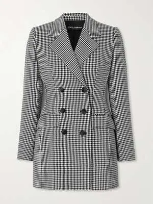 Dolce & Gabbana Double-breasted Houndstooth Blazer