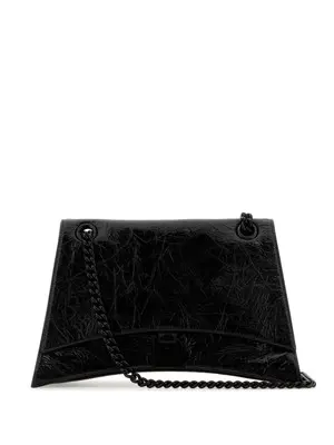 Balenciaga Crush Shoulder Bag - Black