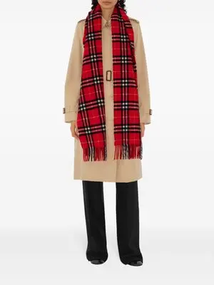Burberry Checkered Cashmere Scarf