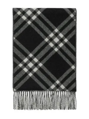 Burberry Checkered Cashmere Scarf