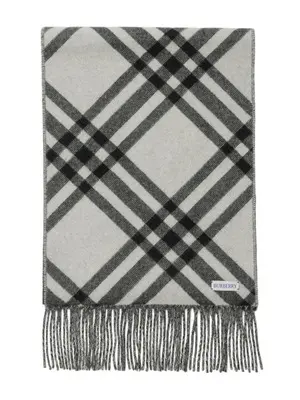 Burberry Checkered Cashmere Scarf