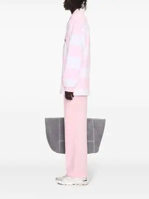 Off-White Long-sleeve Polo Shirt - Pink