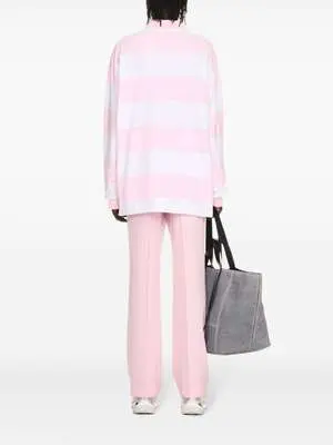 Off-White Long-sleeve Polo Shirt - Pink